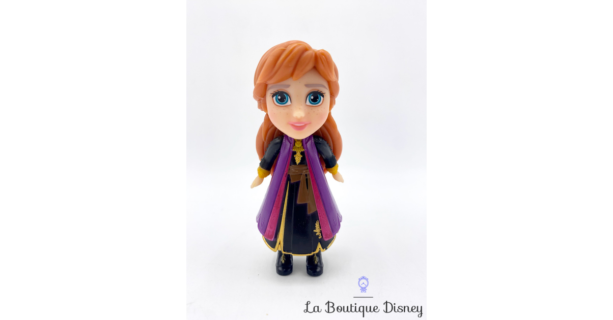 Figurine Mini Poupée Princesse Anna La Reine des Neiges 2 Disney Jakks Pacific robe noire violet ...